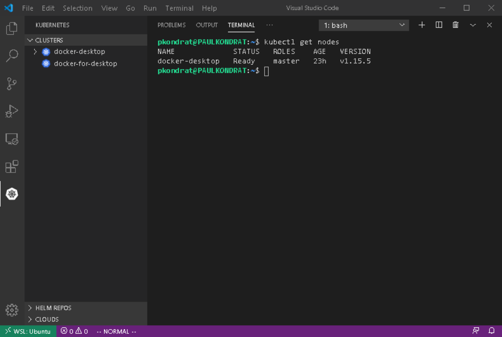 Windows 10 Helm / Kubernetes Development Environment Setup