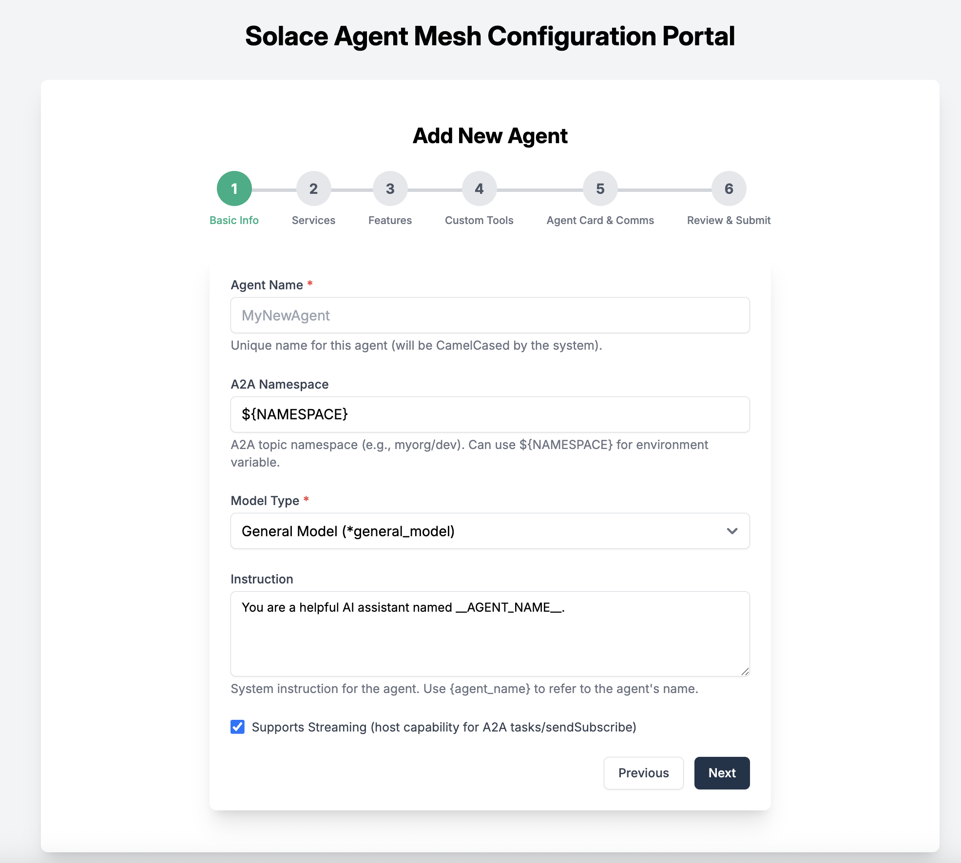 Getting started with Solace Agent Mesh over A2A
